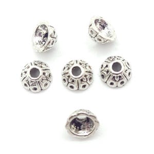 Bead Caps, Pewter, 6mm to 11mm Diameter, Pewter Bead Caps for Jewelry ...