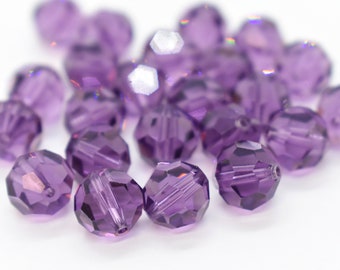 Lilac Crystal Beads | Etsy