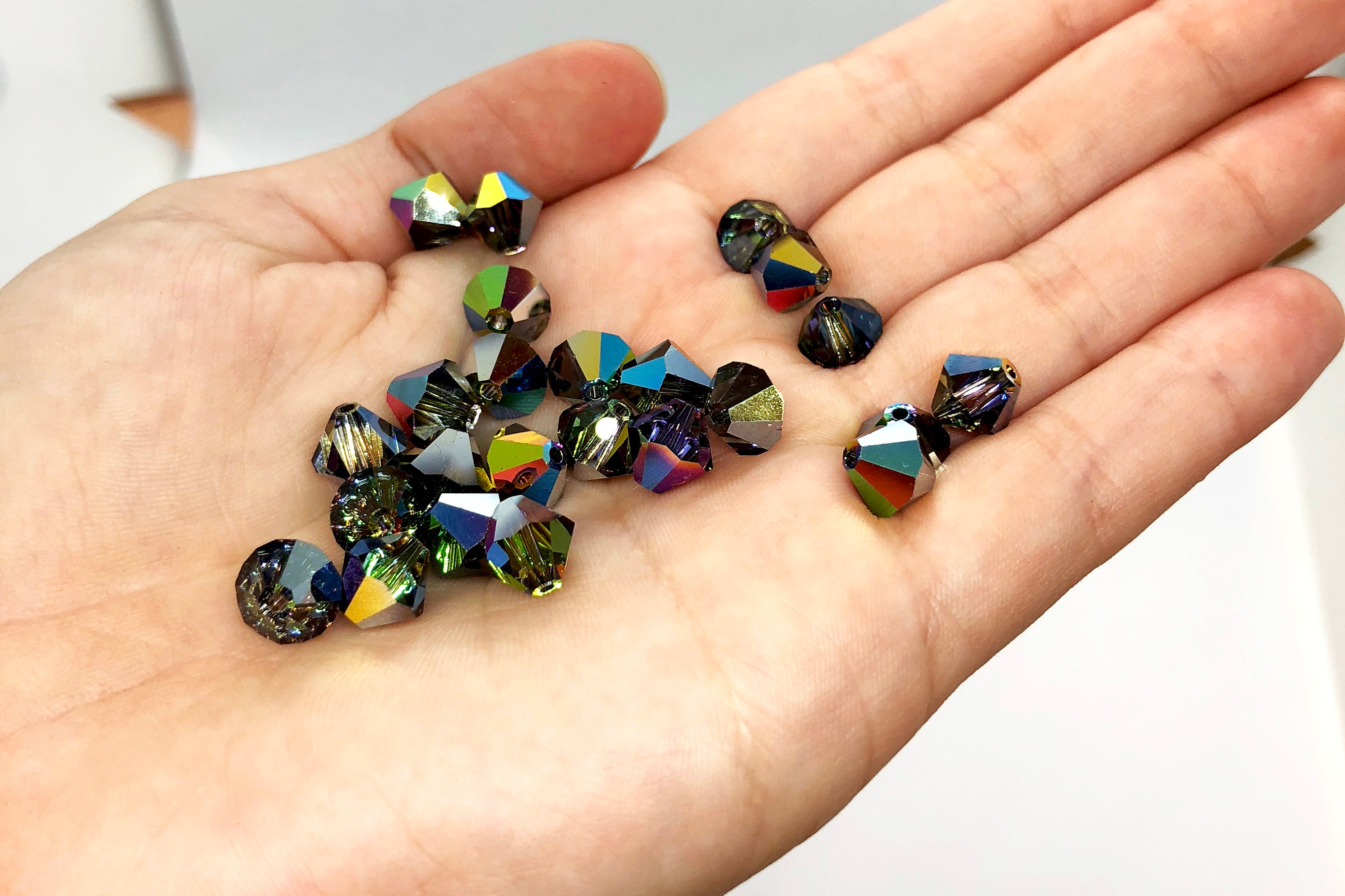 Crystal Vitrail Medium 5301/5328 Gray Rainbow Swarovski - Etsy