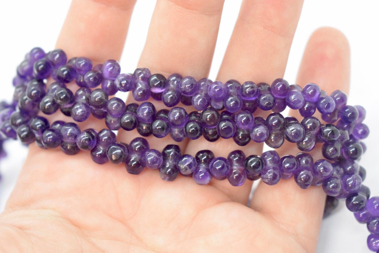 Amethyst Barbell / Bow Tie Shaped natural A Grade Gemstone - Etsy