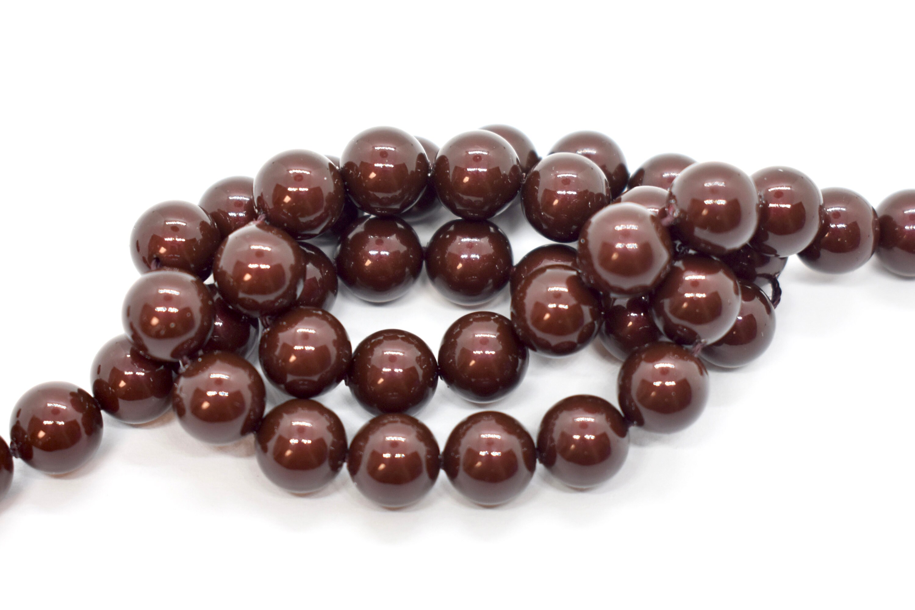 Crystal Maroon - Dark Red Swarovski Crystal Pearls-5810 Round (3, 4, 5 ...