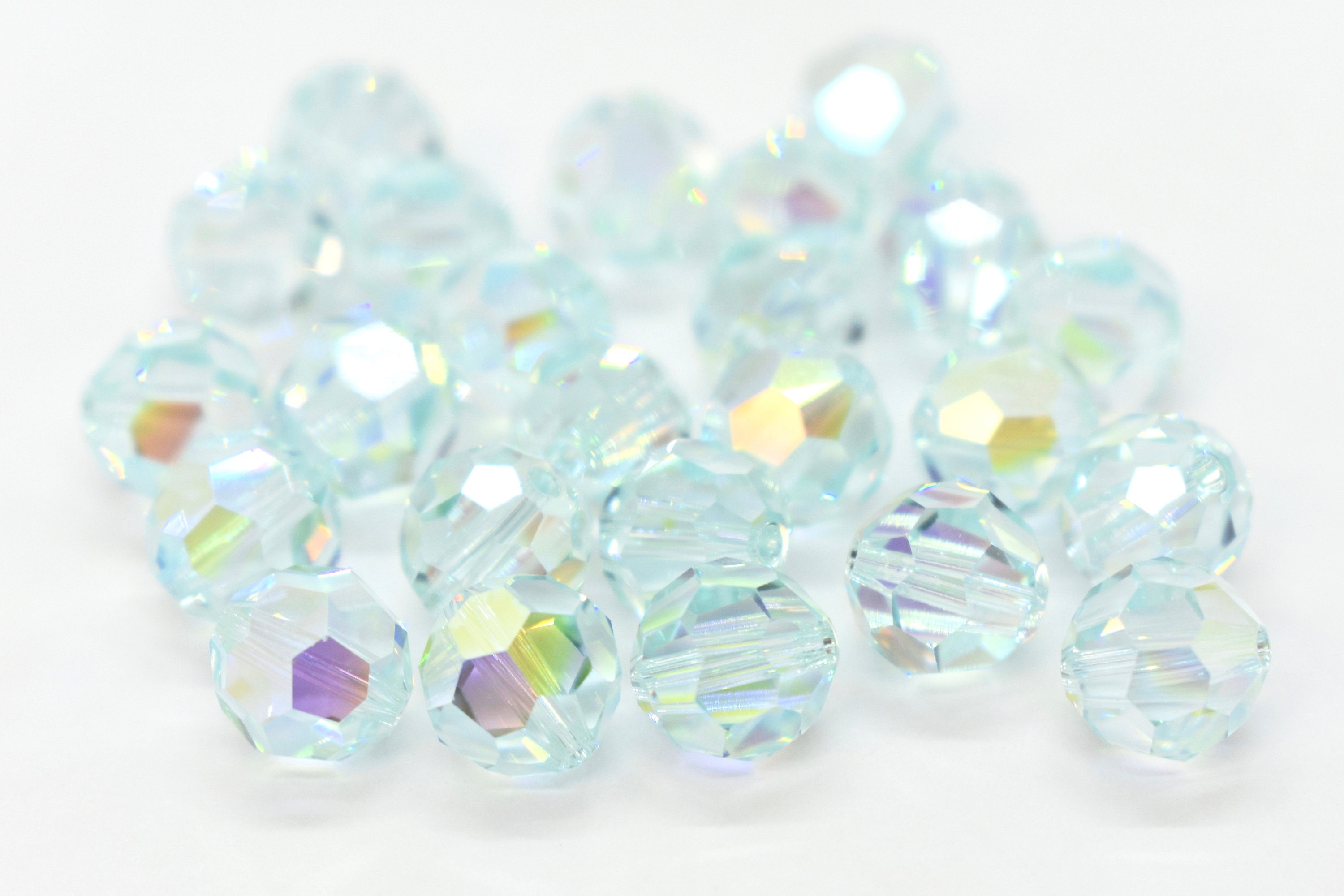 Light Azore AB Swarovski Crystal Round Beads Light Blue - Etsy