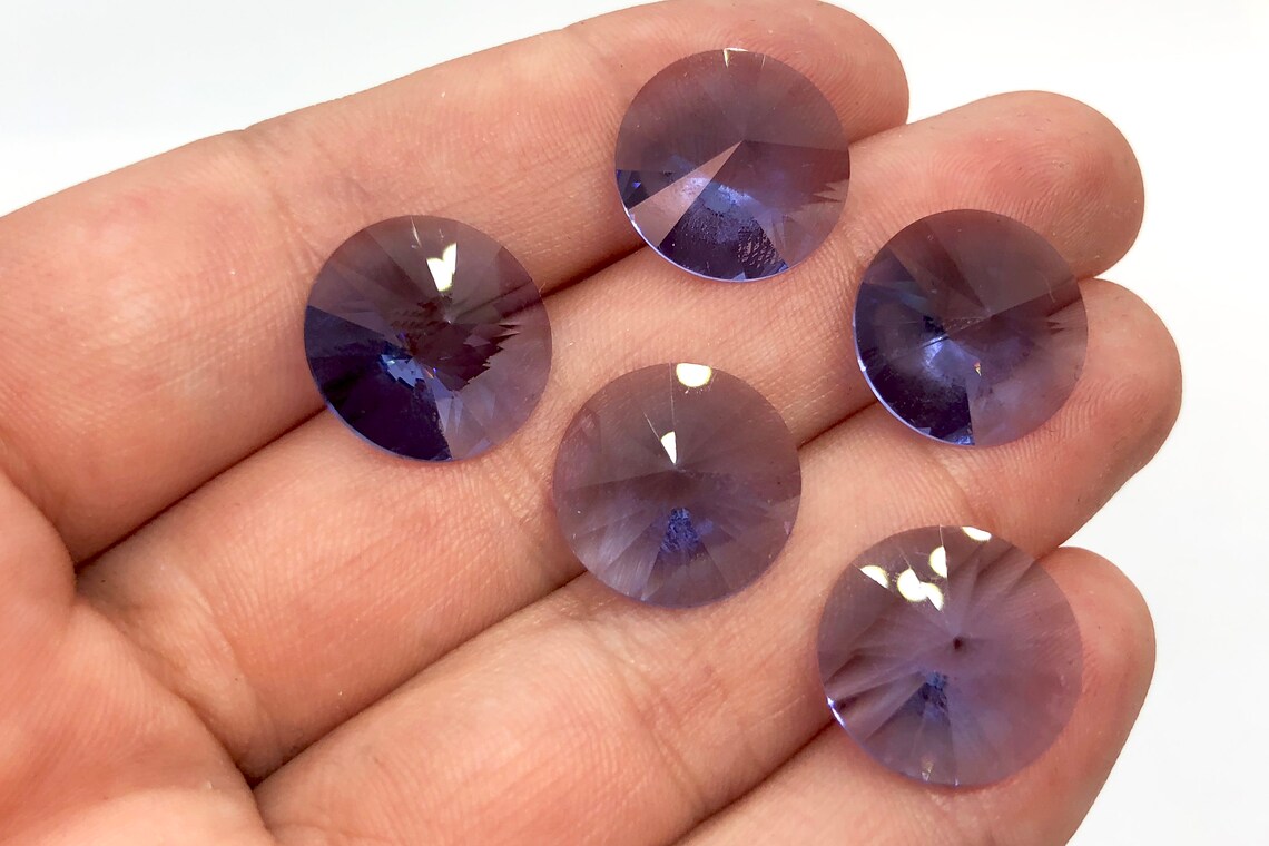 Tanzanite Purple Swarovski Crystal no Foil Back 1122 - Etsy