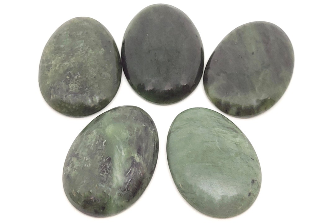 Vintage Nephrite Jade/green Natural Worry Stones, Stress Relieving Palm ...