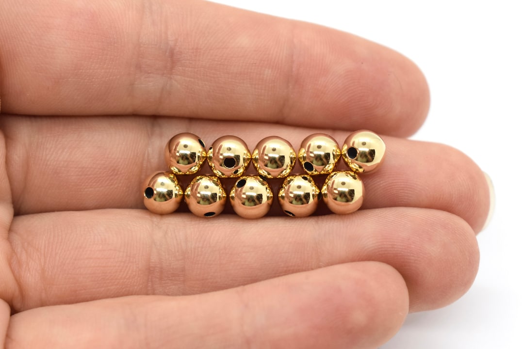 Gold Filled 14k Seamless Round Beads for Jewelry Making 2mm 3mm 4mm 5mm ...