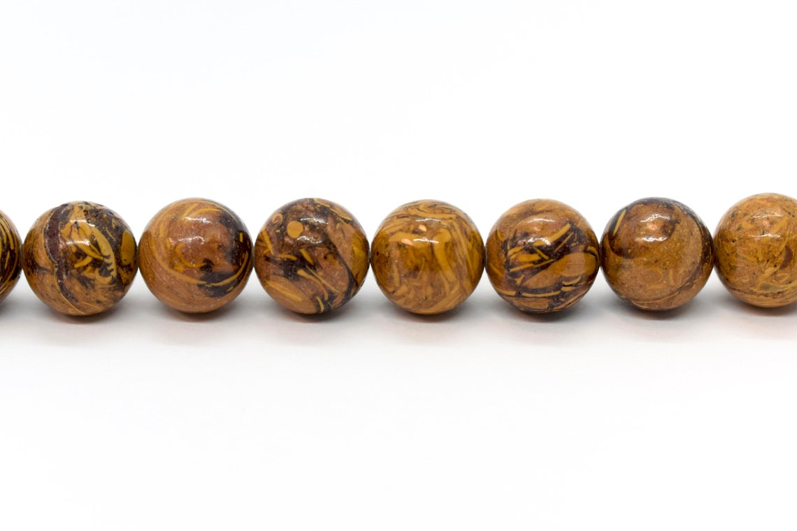 Elephant Skin Jasper (natural) A Grade Round Gemstone Beads, 10mm, 12mm ...