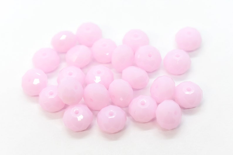 Rose Alabaster Pink Swarovski Crystal Faceted | Etsy