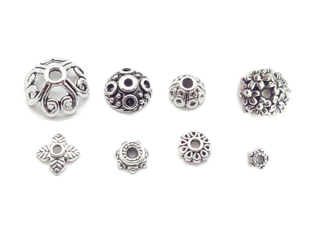 Bead Caps Pewter 6mm to 11mm Diameter Pewter Bead Caps for - Etsy