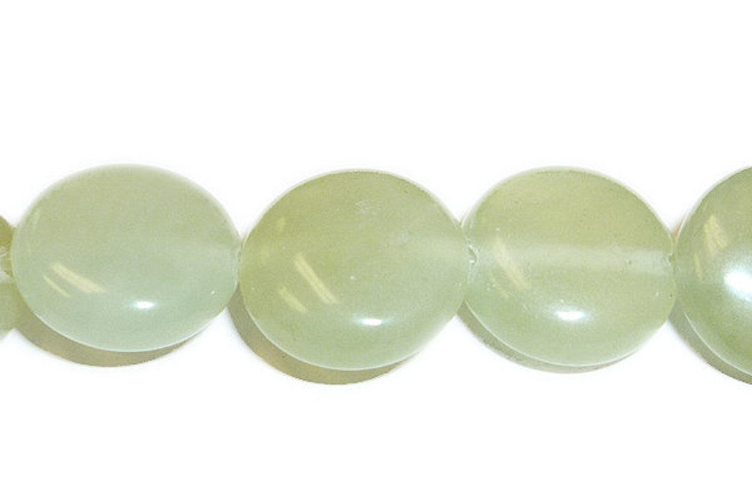 New Jade / Serpentine (natural) A Grade Gemstone Coin/dime Rounded Edge ...