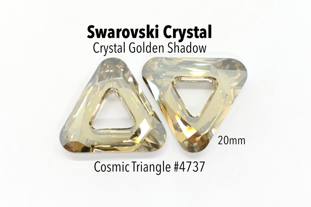Crystal Golden Shadow CAL V Sl - Gold Swarovski Crystal Triangle ...
