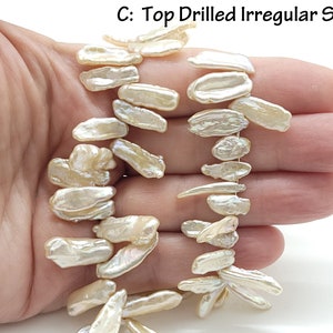 Light Beige Assorted Fresh Water Pearls, Limited Quantity Pearls, Top ...