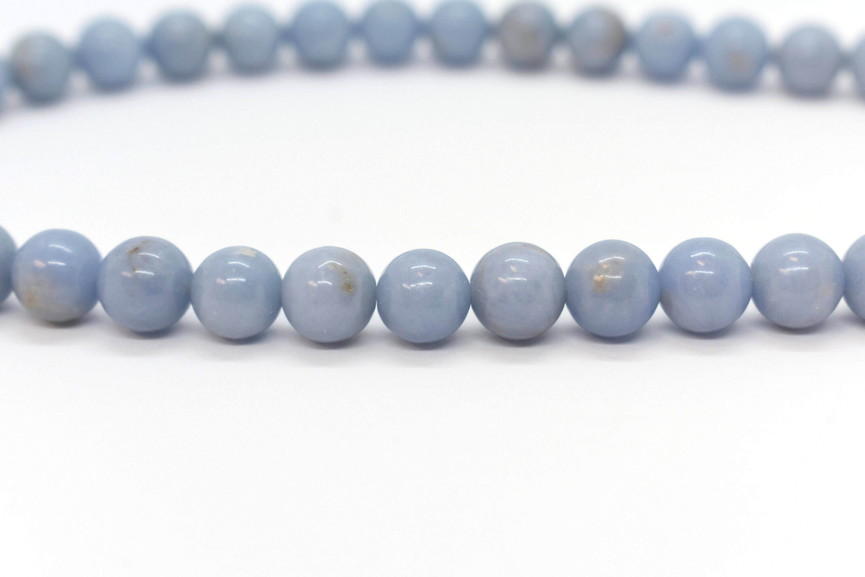 Angelite natural A Grade Round Gemstone Beads 4mm 6mm - Etsy
