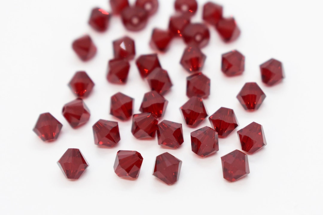 Siam Preciosa Czech Crystal Bicone Beads January Birthstone ,3mm,4mm ...
