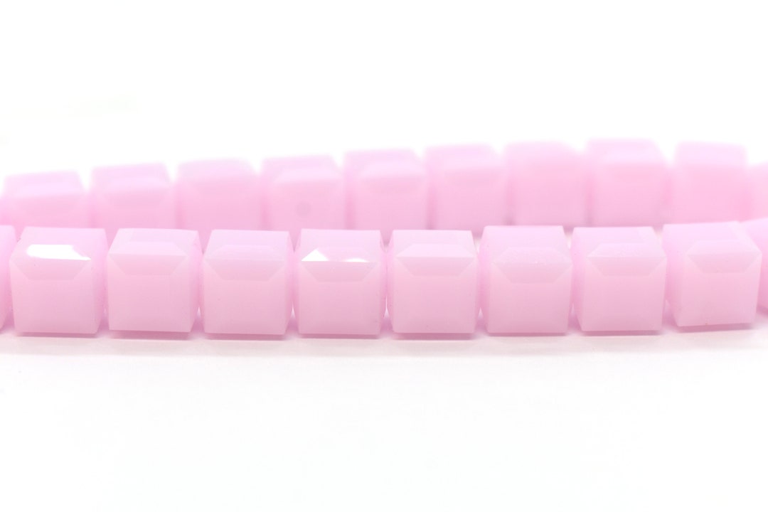 Rose Alabaster 5601 Swarovski Crystal Cube Beads for Jewelry (4mm, 6mm ...