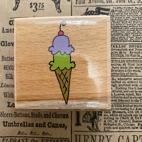 Ice Cream Stamp Etsy