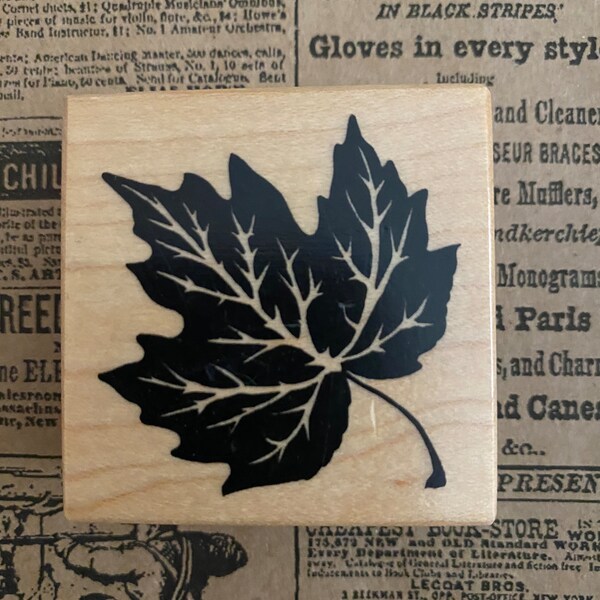 Leaves Stamp - Etsy