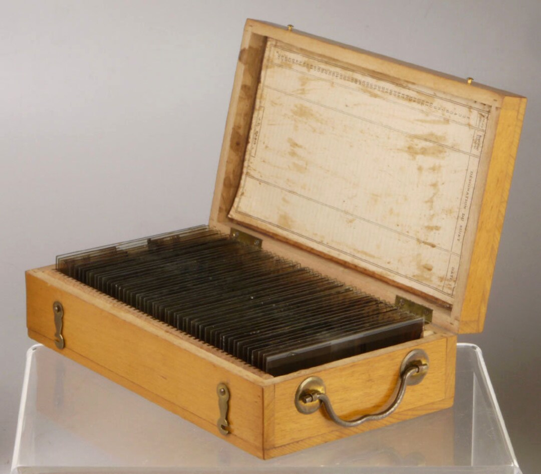 50 Antique Positive Stereo Glass Plates 45x107mm in Its - Etsy