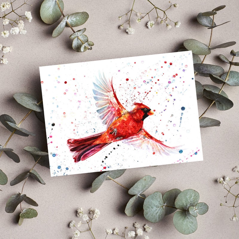 Cardinal Card - Etsy