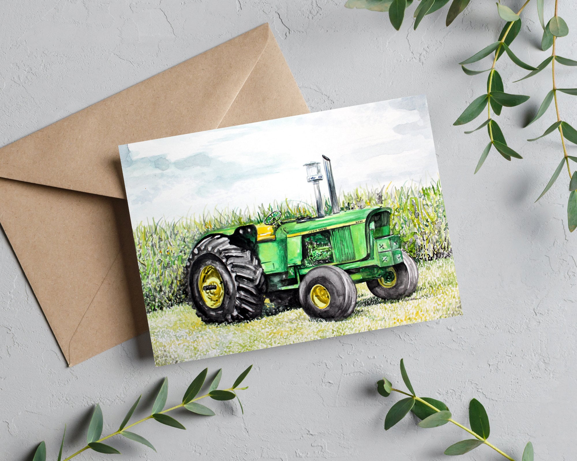 John Deere Greeting Card for Dad, Father's Day Card, Card for Farmer ...