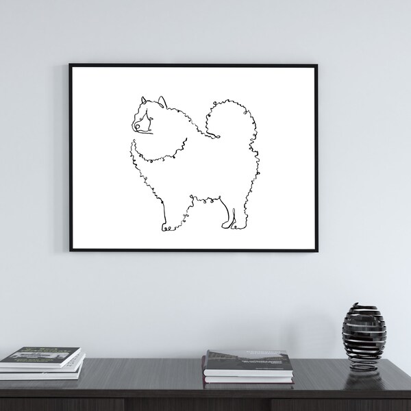 Samoyed Dog Art - Etsy