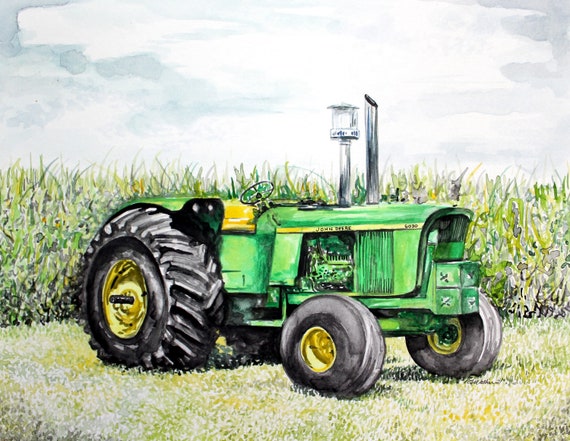 John Deere Tractor Painting