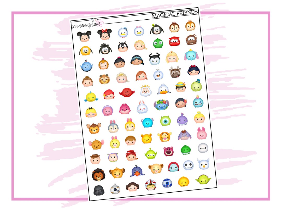 Magical Character Heads | Planner Stickers - Etsy