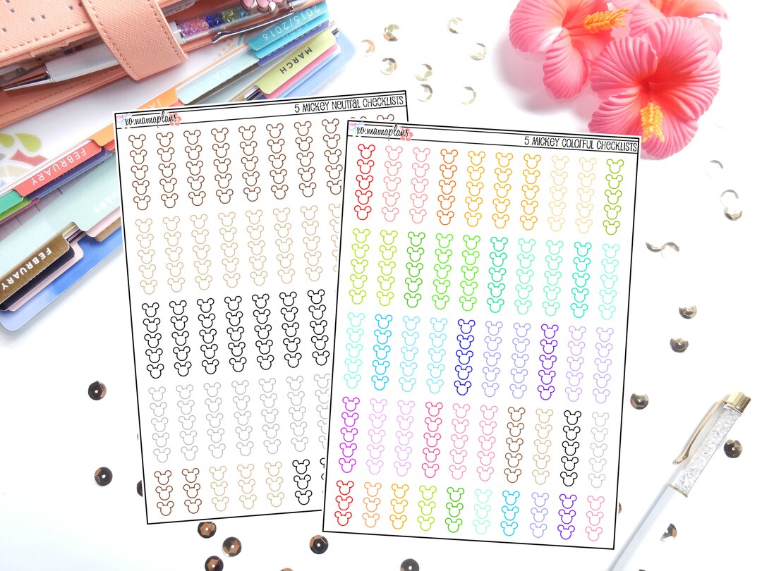 5 Magical Checklist Planner Stickers - Etsy