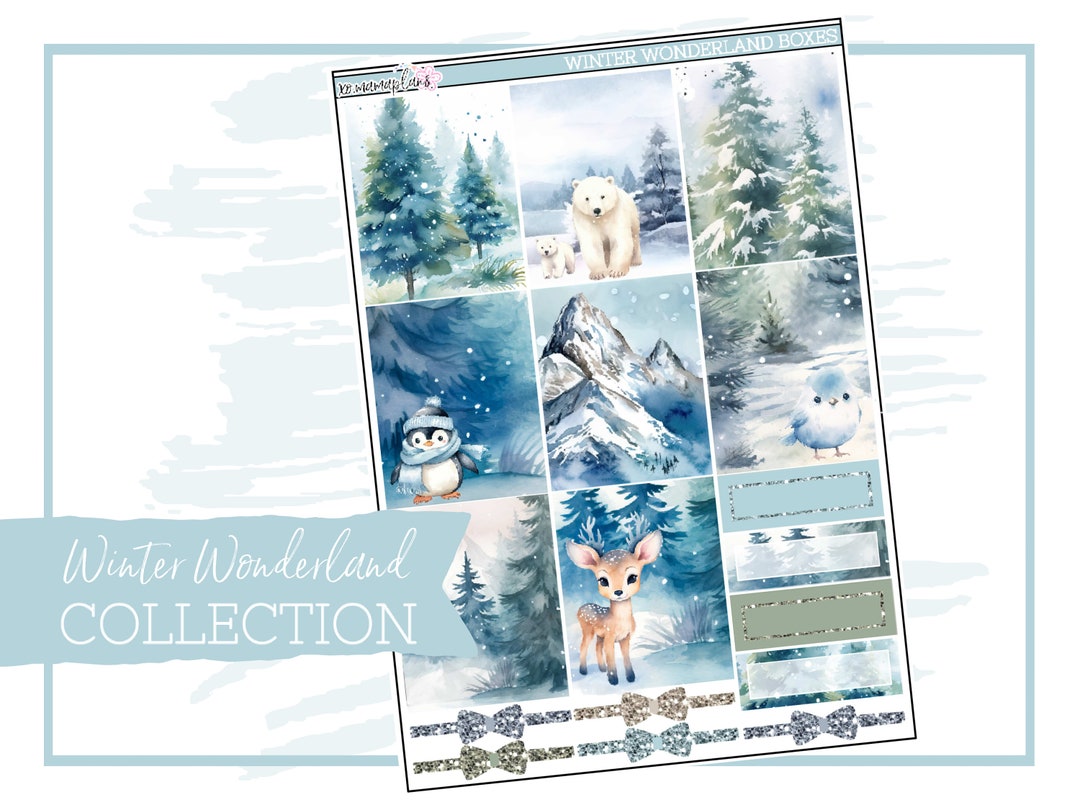 Winter Wonderland Collection | Planner Sticker Kit - Etsy