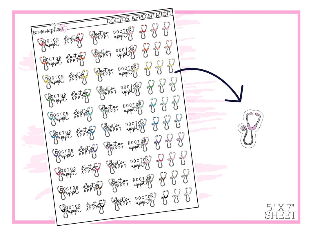 Doctor Appointment | Planner Stickers - Etsy