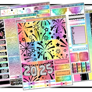 2025 Deluxe Deco Kit Weekly Planner Sticker Kit - Etsy