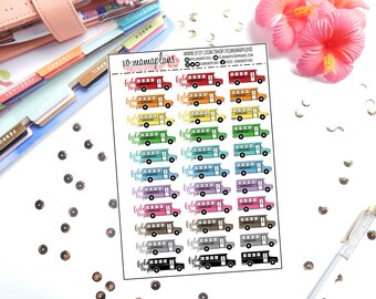 School Bus Stickers Bus Stickers Field Trip Stickers Field - Etsy