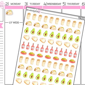 Taco | Planner Stickers - Etsy