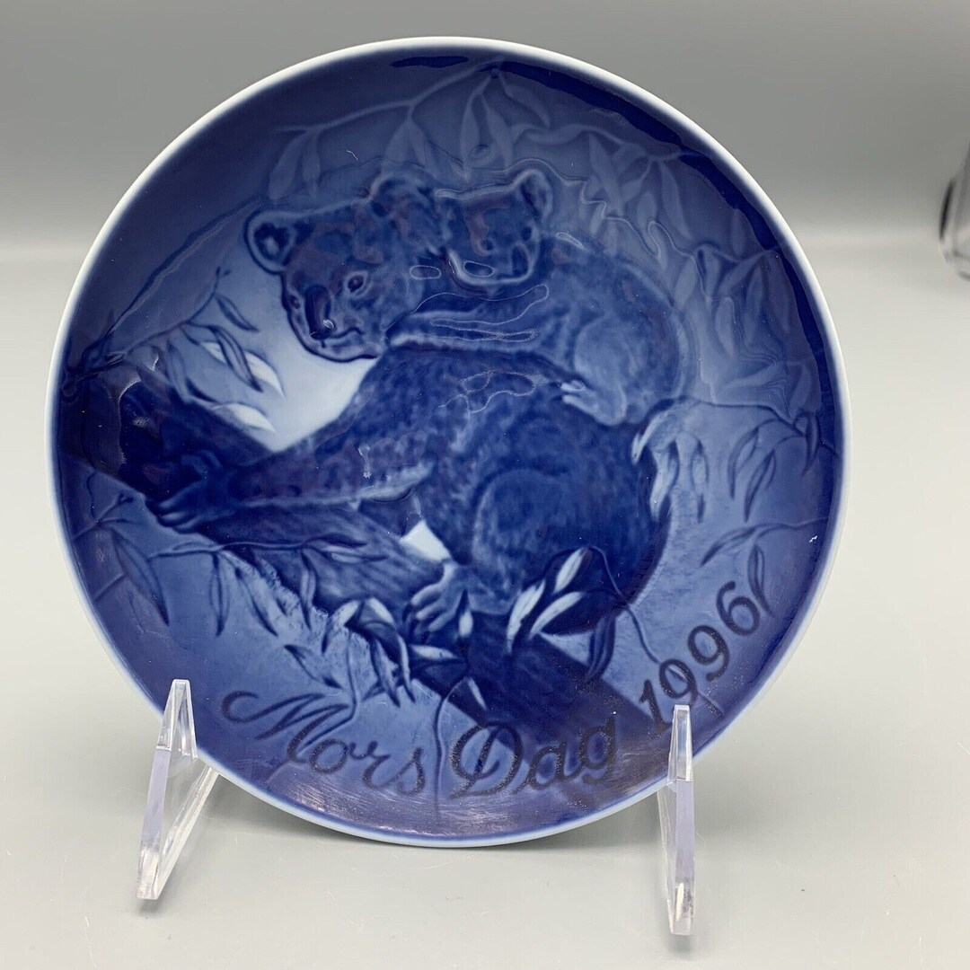 1996 Bing and Grondahl Mother's Day Plate Koala Bear and Cubs Wildlife ...