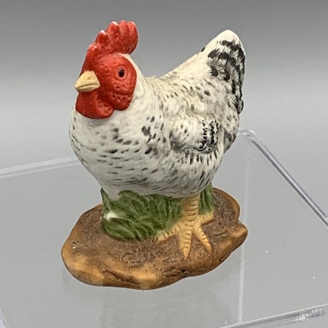 Vtg Lefton Ceramic Rooster Figurine 1984 Original Sticker Farmcore ...