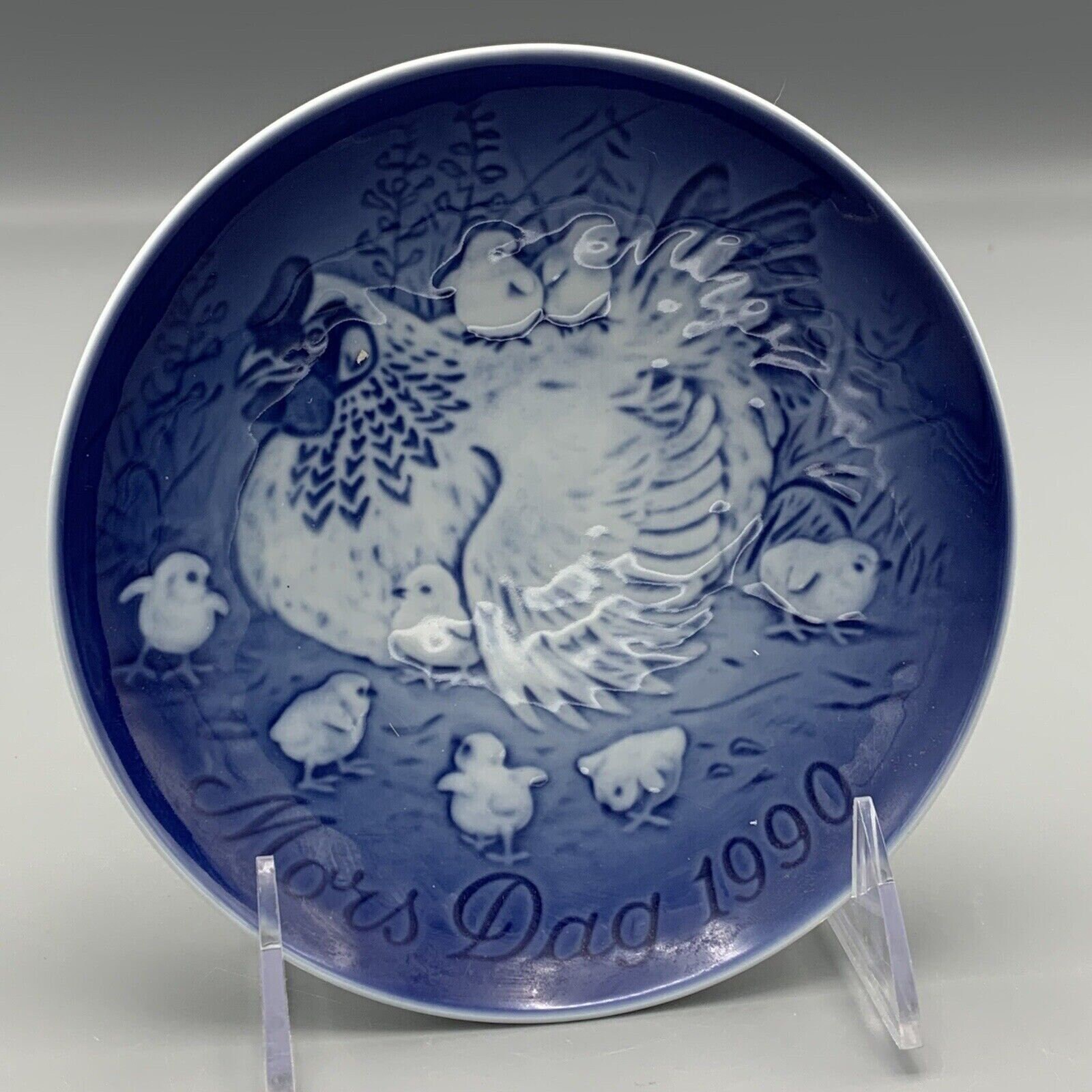 1990 Bing and Grondahl Mother's Day Plate Mother Hen and Chicks Ltd Ed ...
