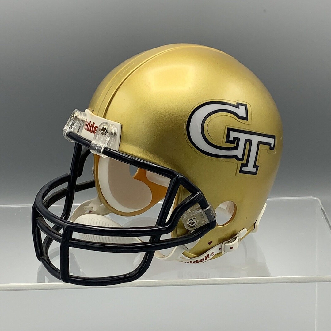 Vtg NCAA Mini Riddell GT Football Helmet Georgia Tech Yellow Jackets ...
