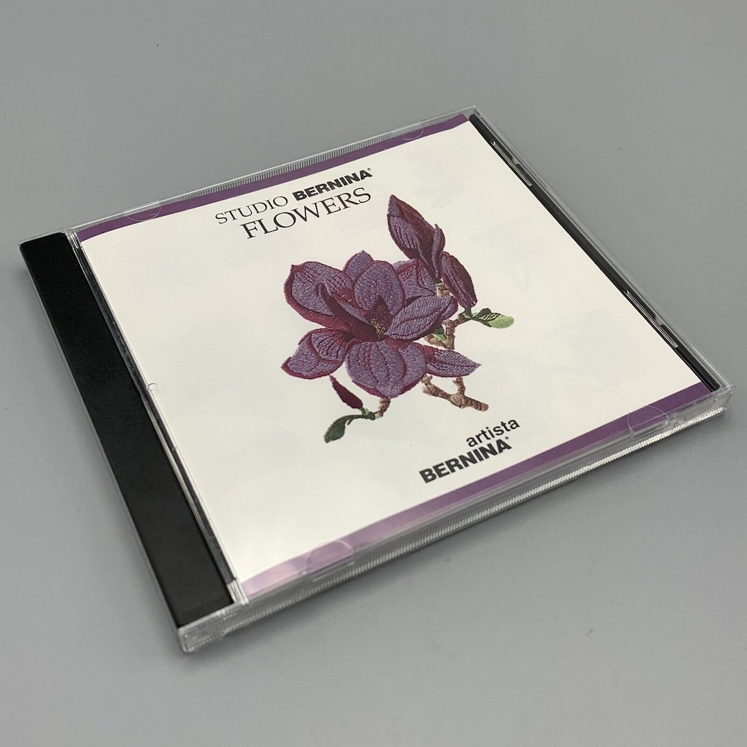 Studio Bernina Embroidery Memory Card FLOWERS for Artista Embroidery ...