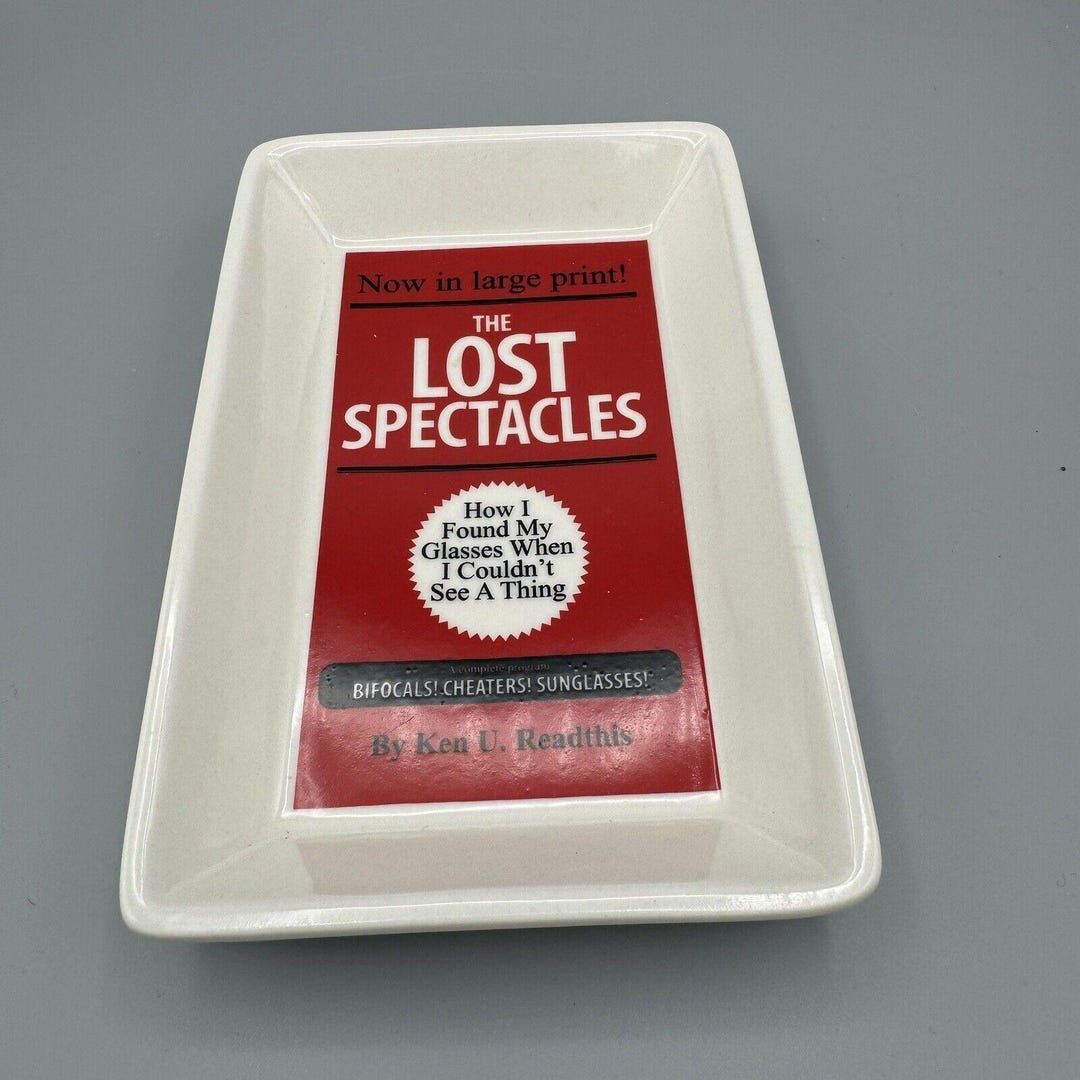 Lorrie Veasey Our Name is Mud Ceramic Eye Glass Trinket Dish Lost ...