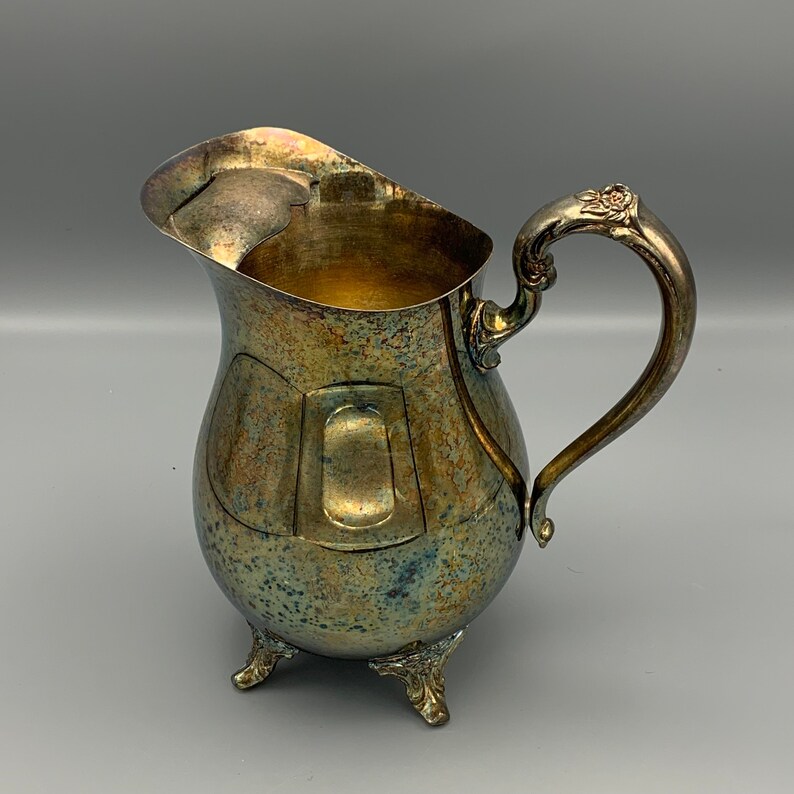 Vintage Oneida Silver Plated Footed Water Pitcher Jug With Ice - Etsy