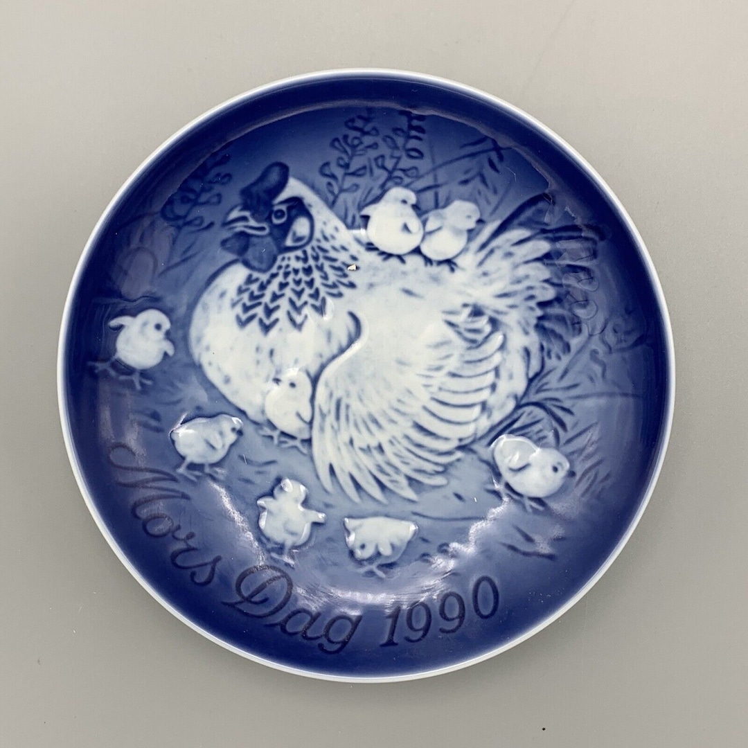 1990 Bing and Grondahl Mother's Day Plate Mother Hen and Chicks Ltd Ed ...