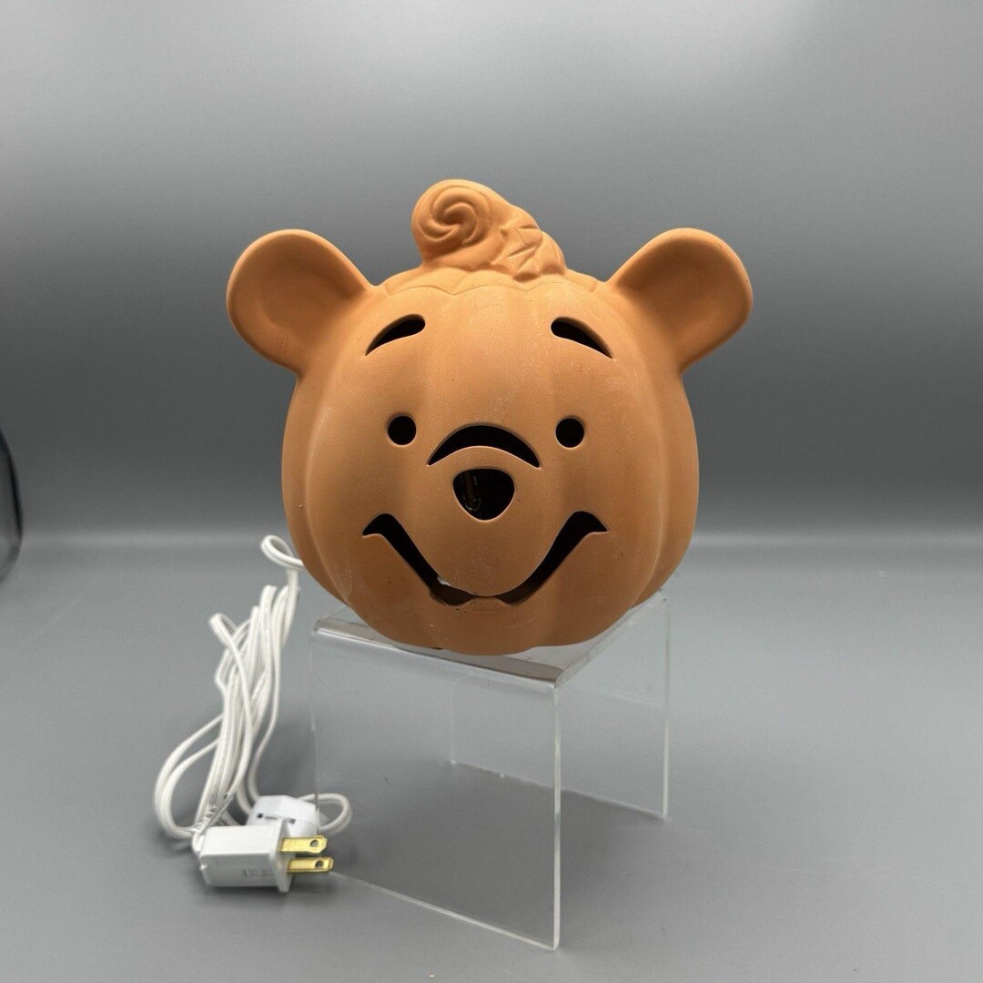 Disney Winnie the Pooh Pumpkin Jack O Lantern Terra Cotta Electrical ...