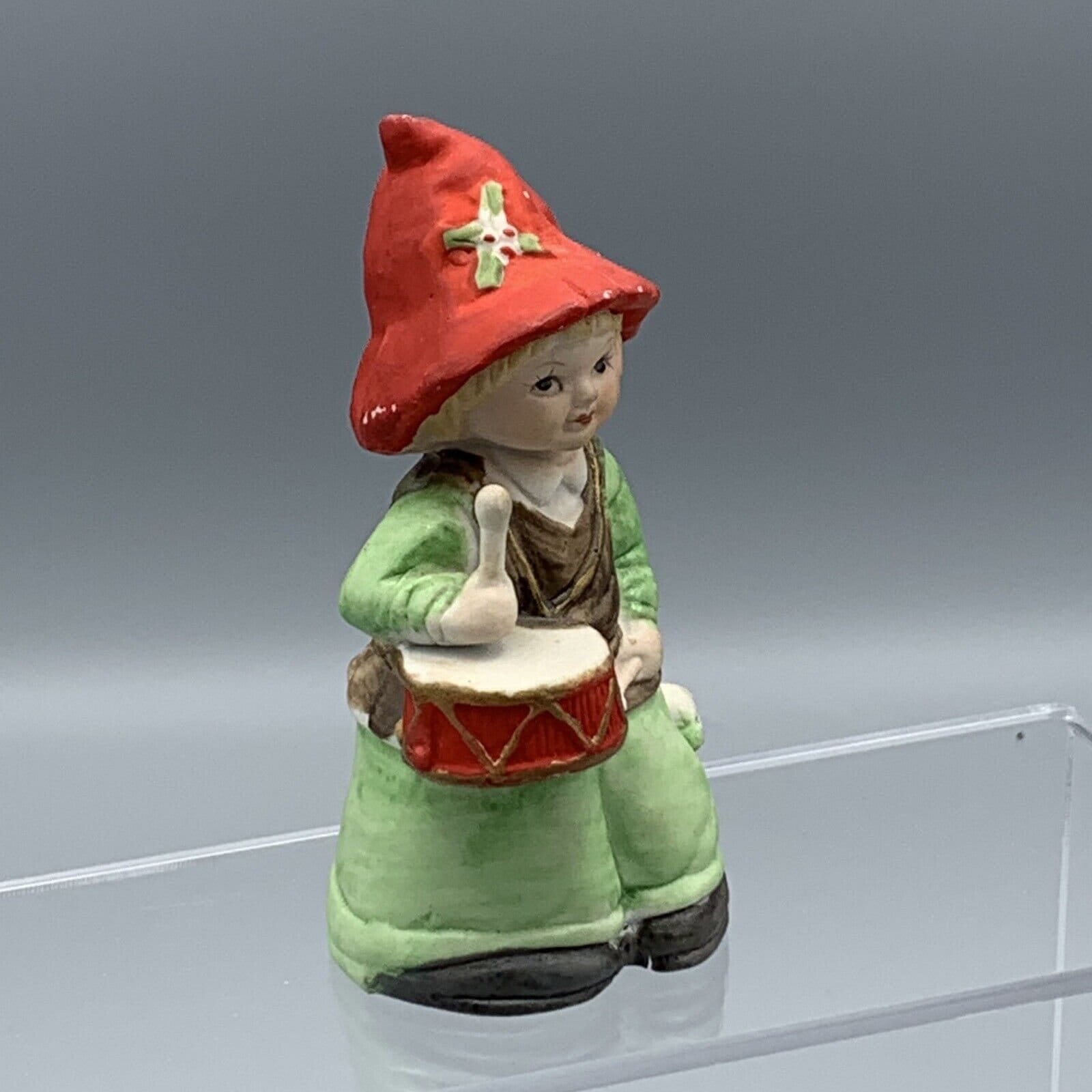 Vintage MWC 1980 Drummer Boy Bell Ceramic Bisque Figurine Drum Lamb ...