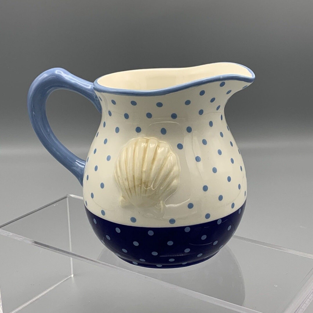 Gorham Lenox She Sells Seashells Blue Creamer Merry Go Round Syrup ...