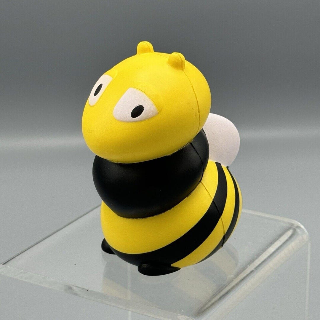 Yellow Jacket Stress Ball Bee Black Hand Held Stress Reliever Squeeze ...