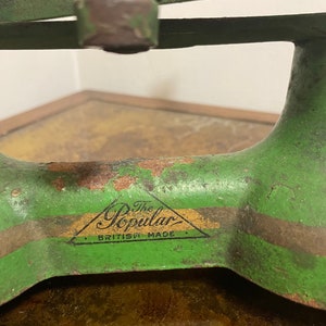 Vintage the Popular British Weight Balance Scale Rustic English Cast ...