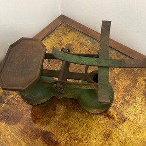 Vintage the Popular British Weight Balance Scale Rustic English Cast ...
