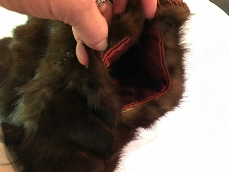 Warming Hands Antique 1930/40s Mink Hand Warmer Muff W/handle | Etsy