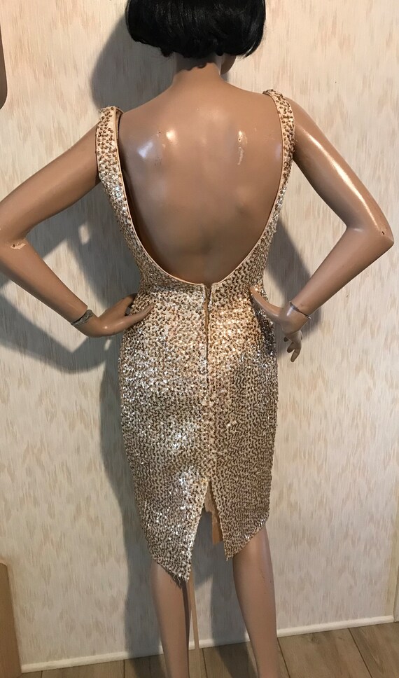 Bringing Sexy Back! Mid Century Bombshell Gold Sequin… - Gem