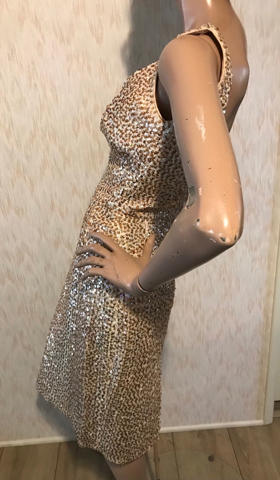 Bringing Sexy Back! Mid Century Bombshell Gold Sequin… - Gem