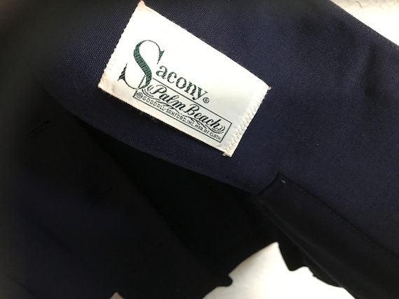 Solids and Stripes! 1956 Sacony Palm Beach Wool Gaber… - Gem